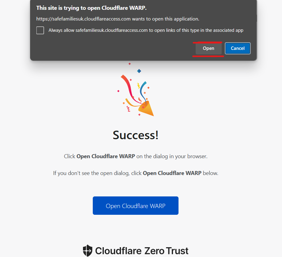 Cloudflare WARP - install and config? – Safe Families for Children UK